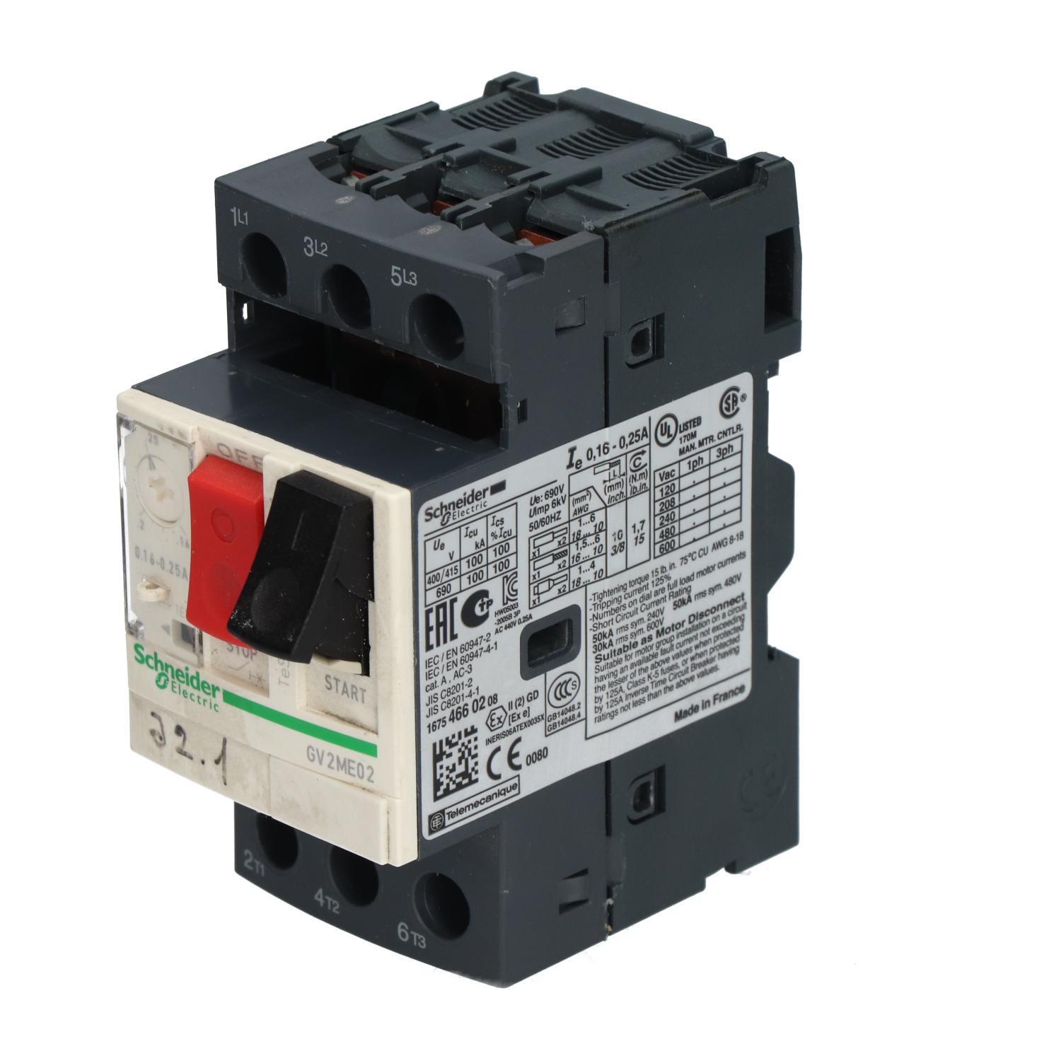 Schneider Electric GV2ME02 | Maxodeals