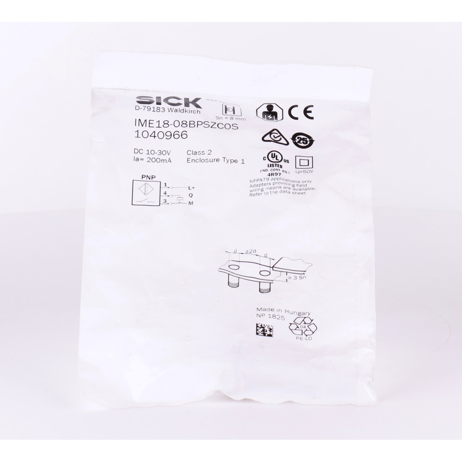 Sick IME18-08BPSZC0S Ime18-08Bpszc0S New NFP Sealed