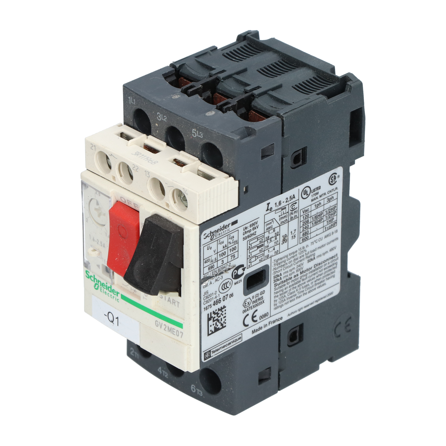 Schneider Electric GV2ME07 | Maxodeals