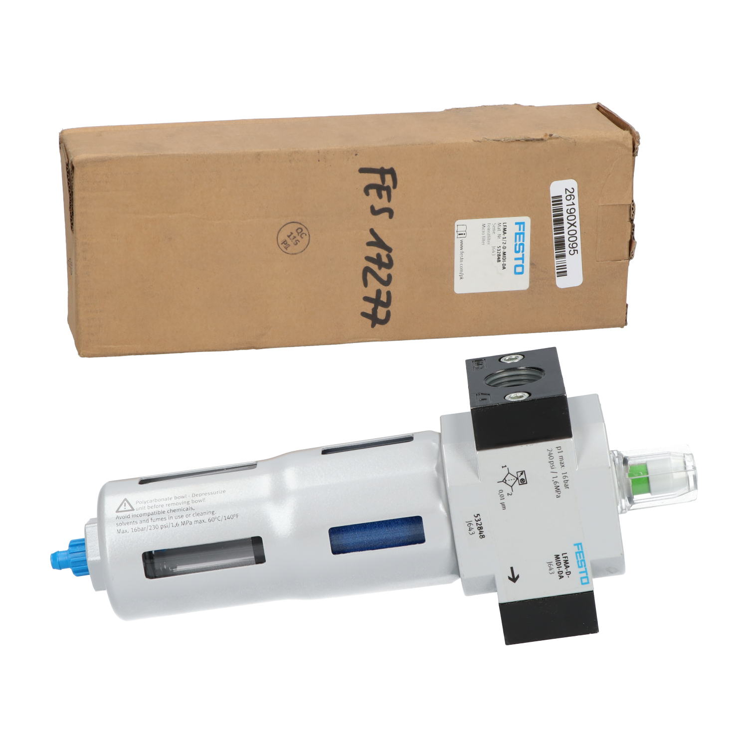 Festo LFMA-1/2-D-MIDI-DA Micro Filter Feinstfilter New NFP