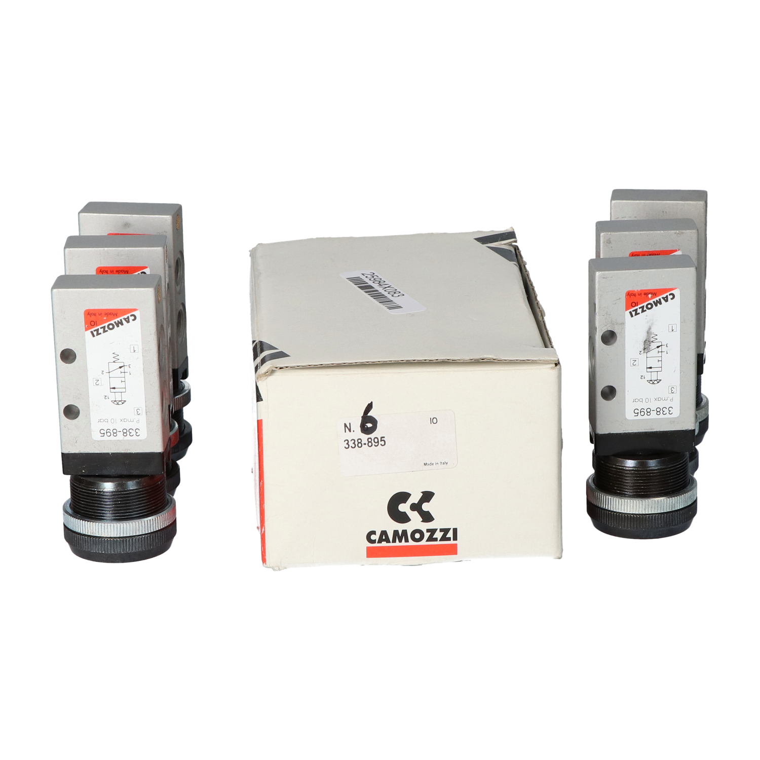 Camozzi 338-895 Manually Operated Valve ventil New NFP (6pieces)