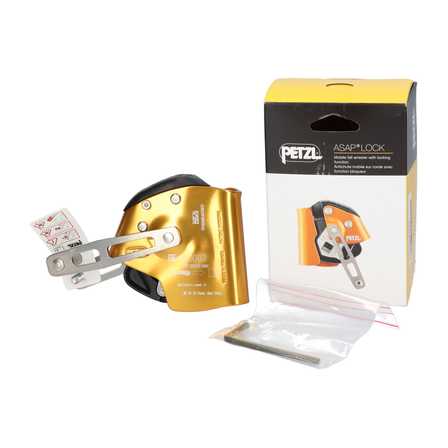 Petzl B71ALU Asap Lock-Mobile fall protection with a locking function ...