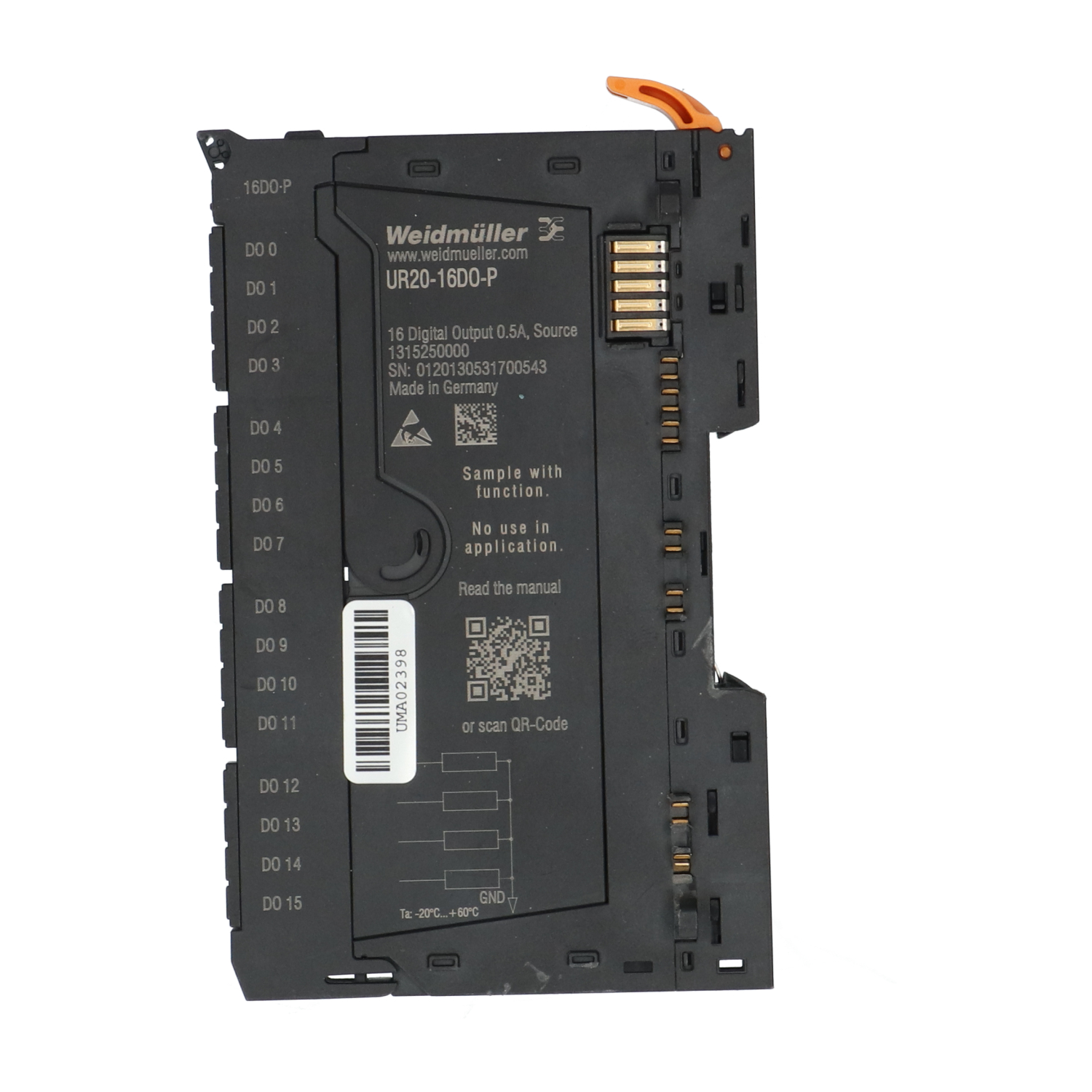 Weidmuller UR20-16DO-P Used UMP
