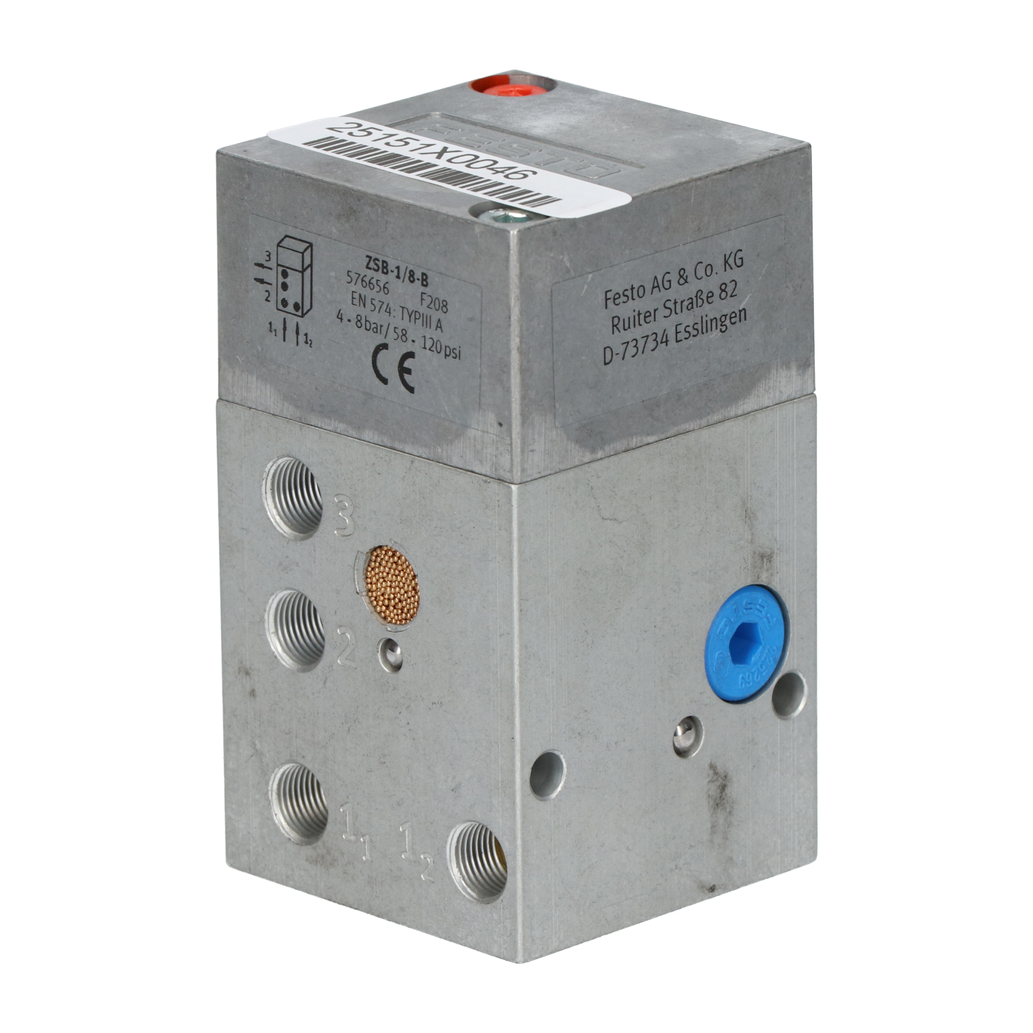 Festo ZSB-1/8-B Control Block Zweihandsteuerblock New NMP