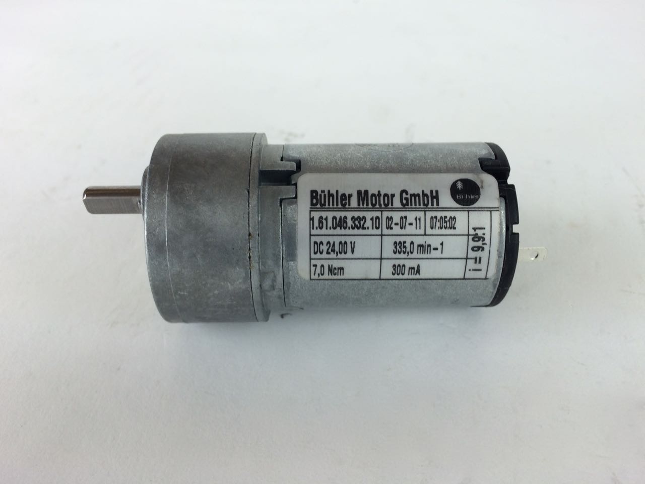 Bühler Motor 1.61.046.332.10 24V 7Ncm 335RPM