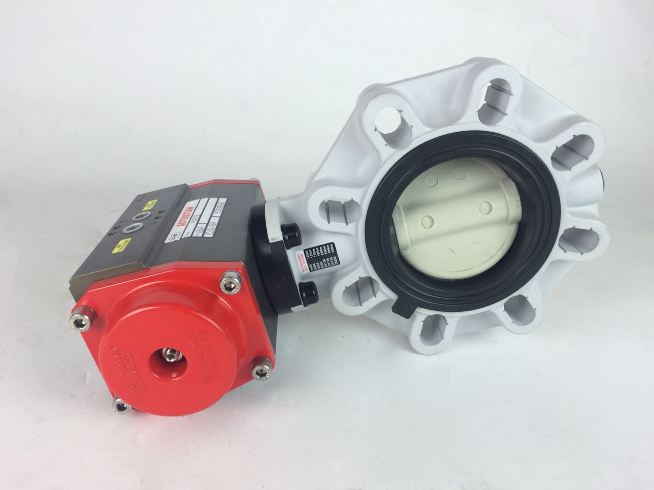 FIP FK/CP DE Butterfly Valve + Actuator DN100 4" PN10 PPGR FPM PP