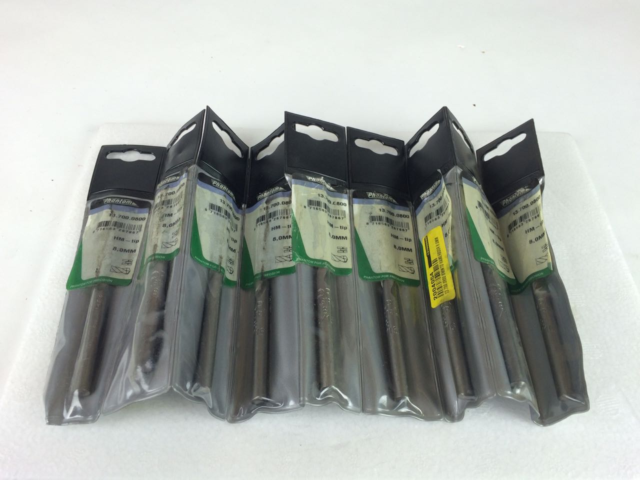 Phantom 13.700.0800 8mm Carbide Tipped Masonry Drill 8mm 9 Pieces