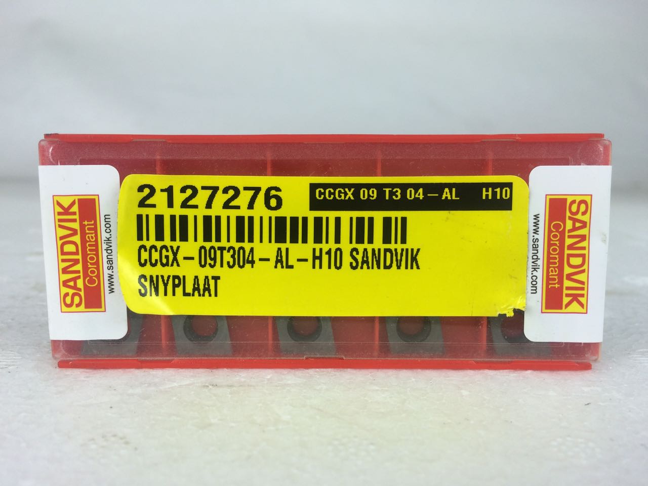 Sandvik CCGX 09 T3 04-AL H10 Inserts (10 Pieces)