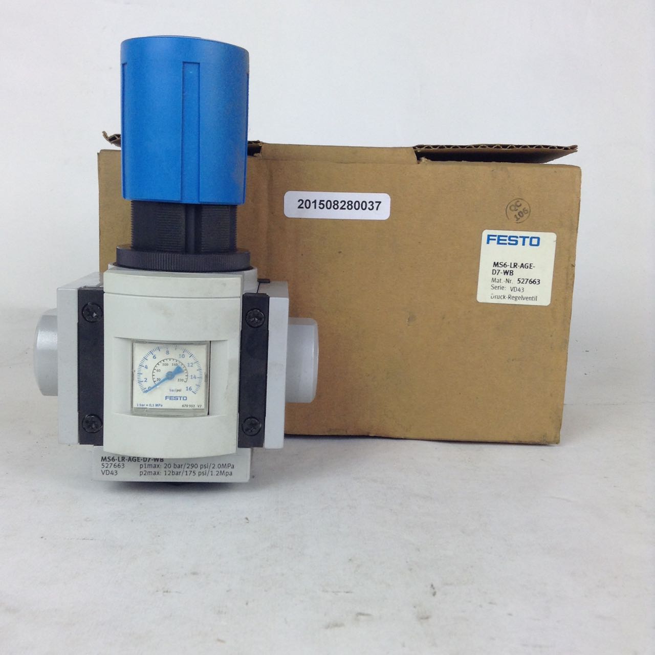Festo MS6-LR-AGE-D7-WB New Factory Packing 527663