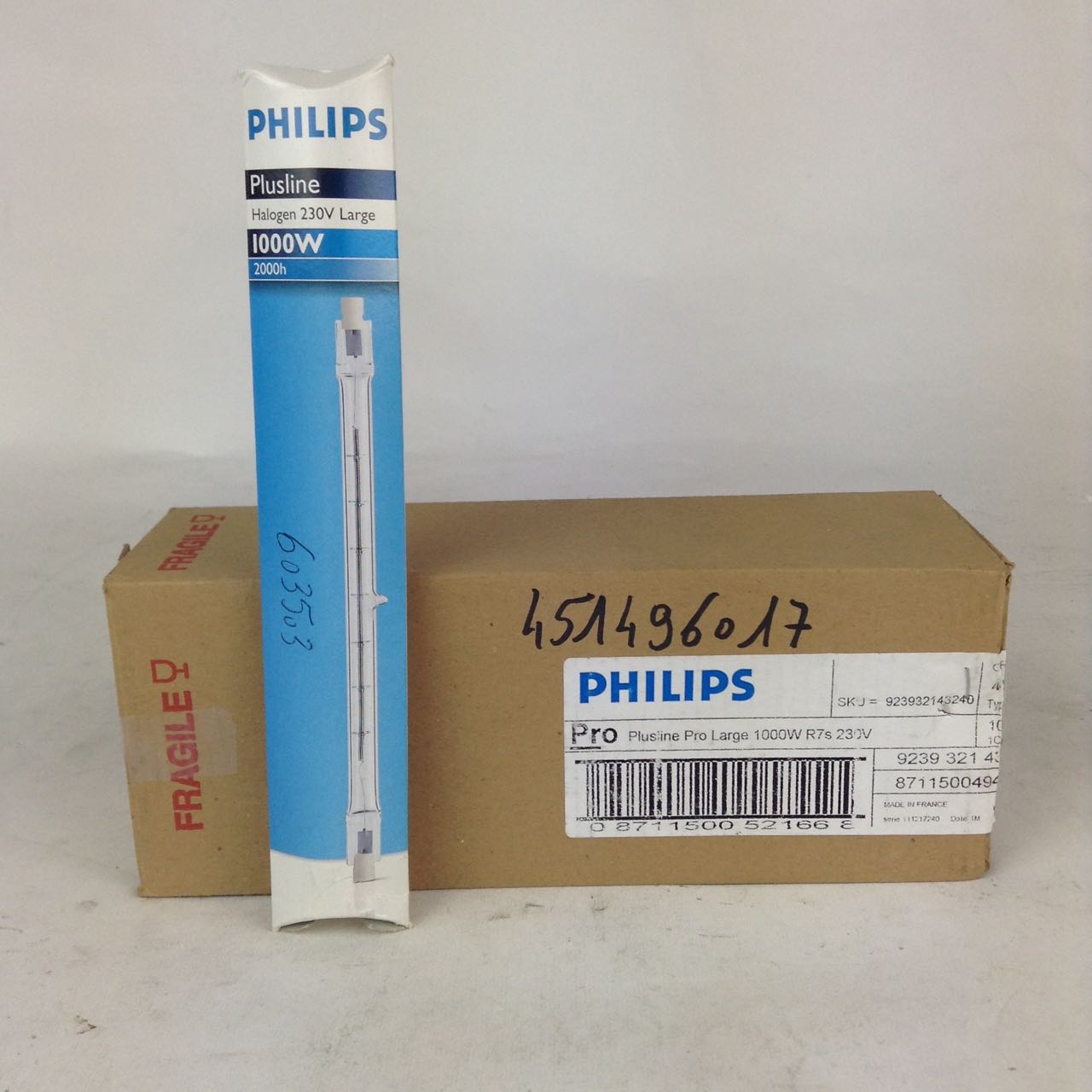 Philips PLUSLINE L 1000W R7S 230V 1CT/10 Halogen Lamp - New