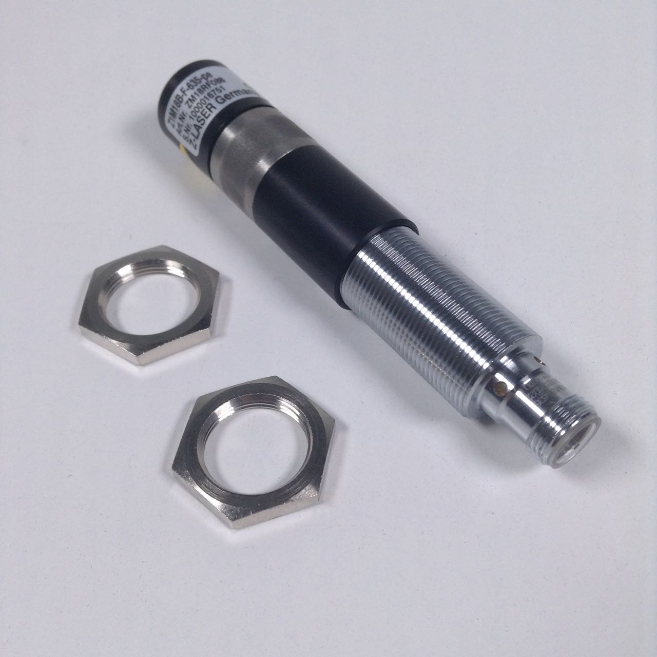 Z-Laser Z1M18B-F-635-PE M18, 635 nm, 1 mW Red Diode Laser NFP