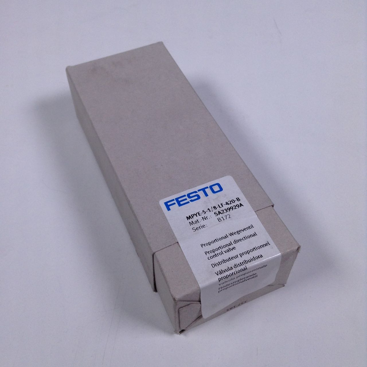 Festo MPYE-5-1/8-LF-420-B Proportional Directional Valve NFP