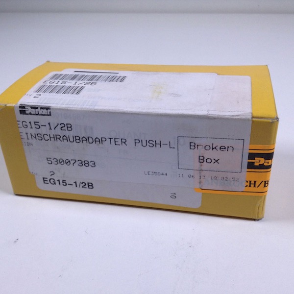 Parker EG15-1/2B E-Straigt Adaptor Metric 60deg BSPT NFP (2 pcs)