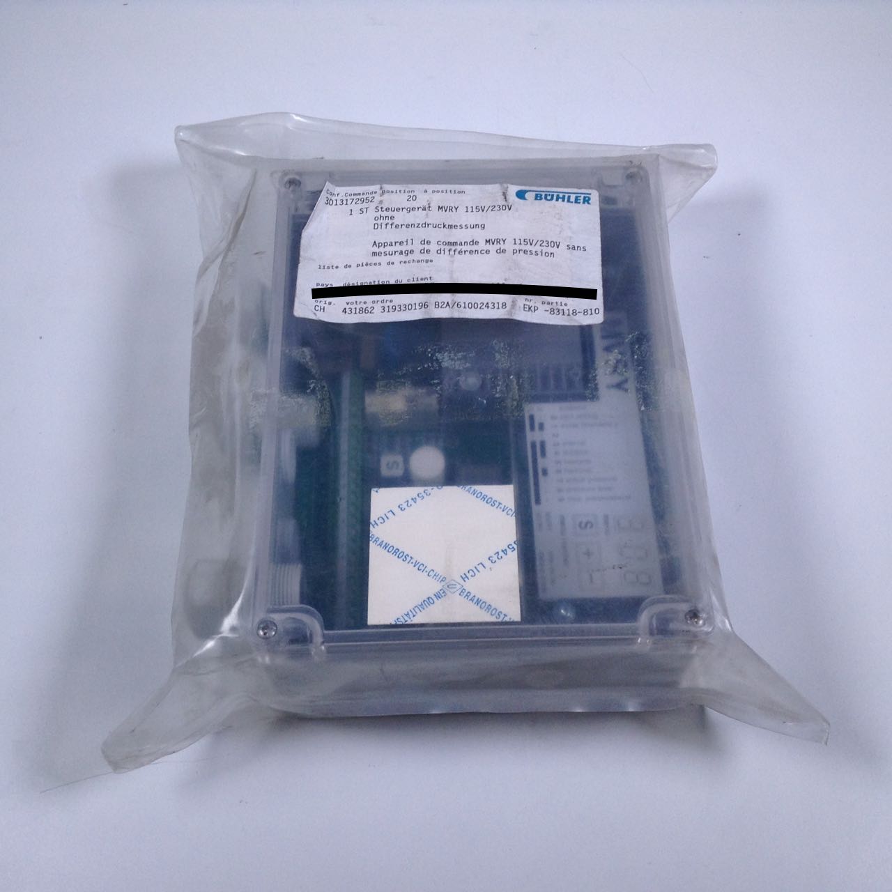 Buhler MVRY 115V 230V Control Unit - NFP