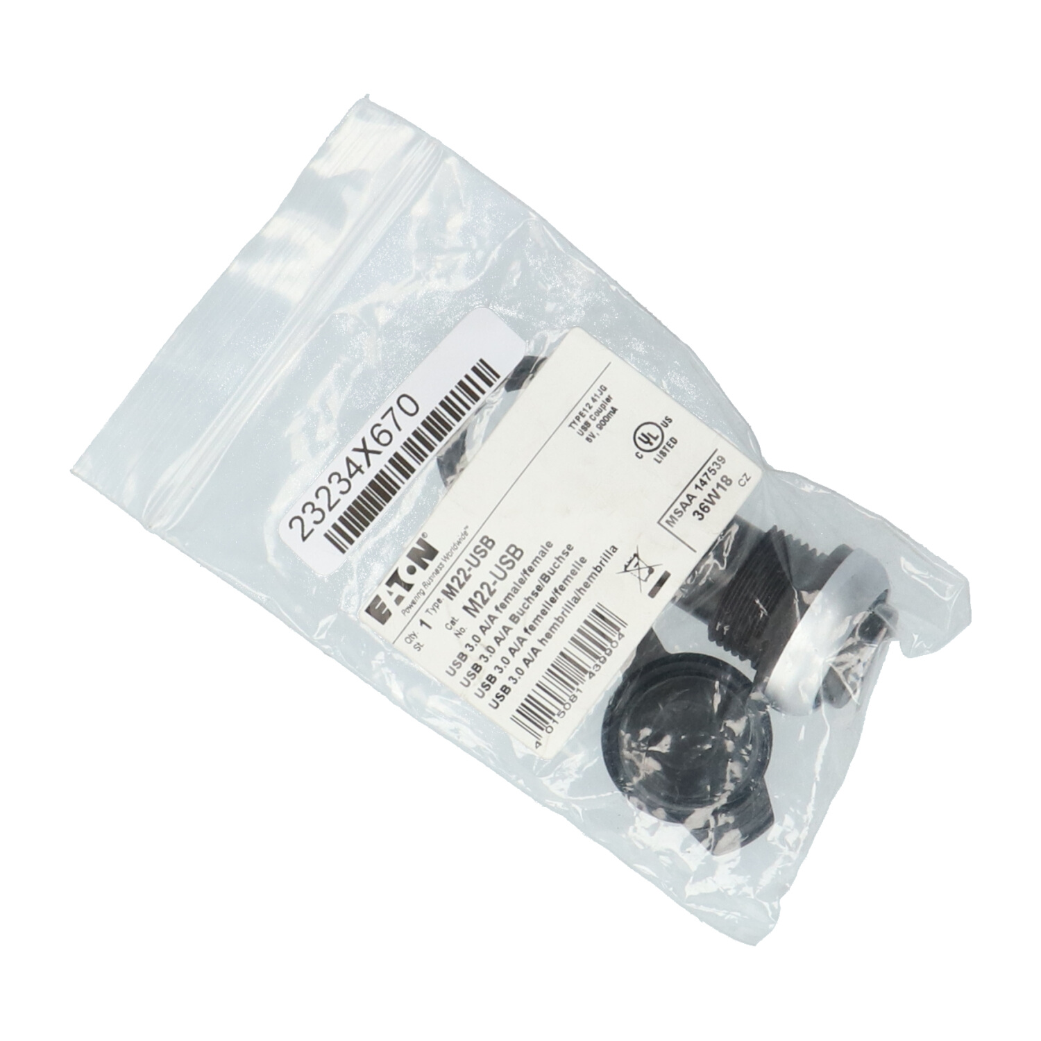 Eaton M22-USB M22-Usb Oper. Titan Type Usb3.0 New NFP Sealed