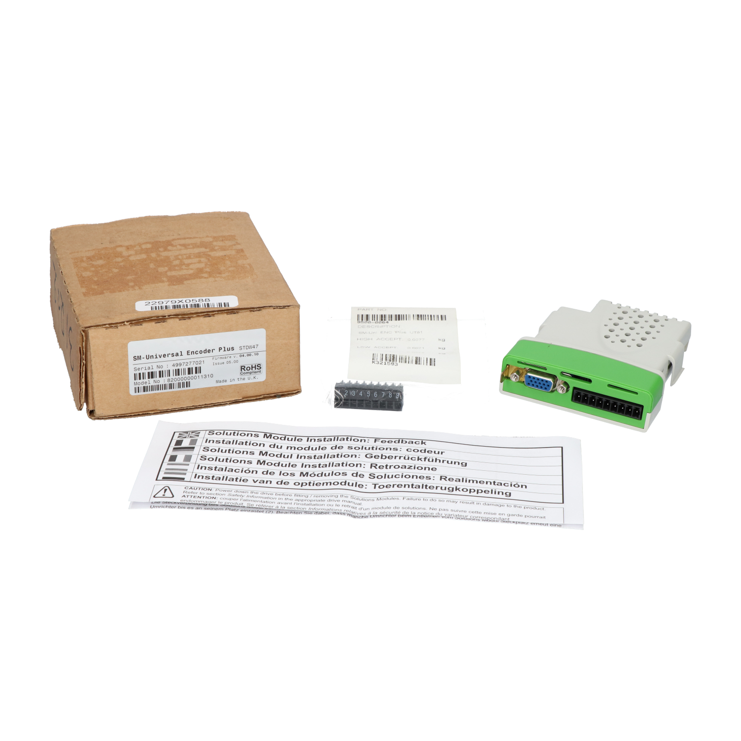 Control Techniques 82000000011310 SM-Universal Encoder plus New NFP