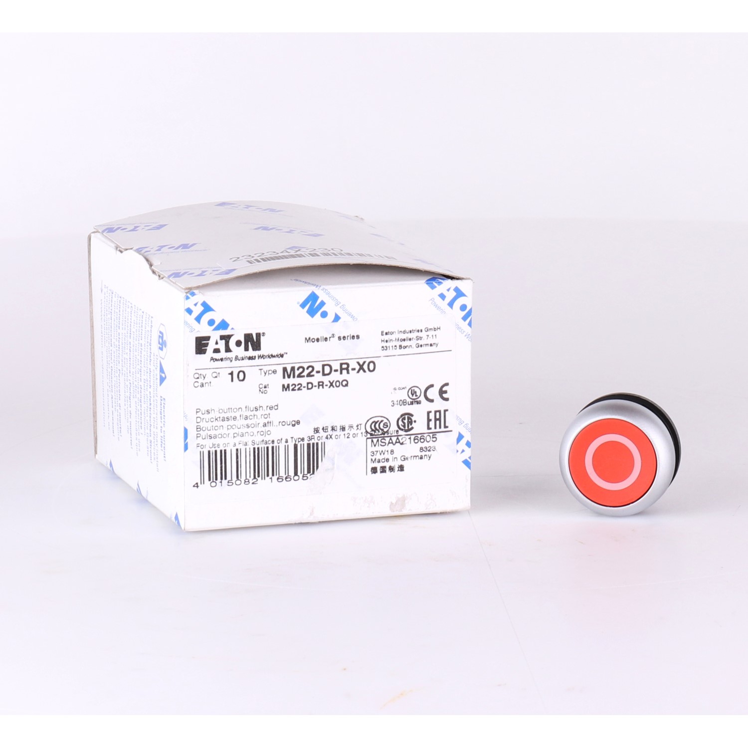 Eaton M22-D-R-X0 M22-D-R-X0 Puls Ring Nut New NFP (10pcs)