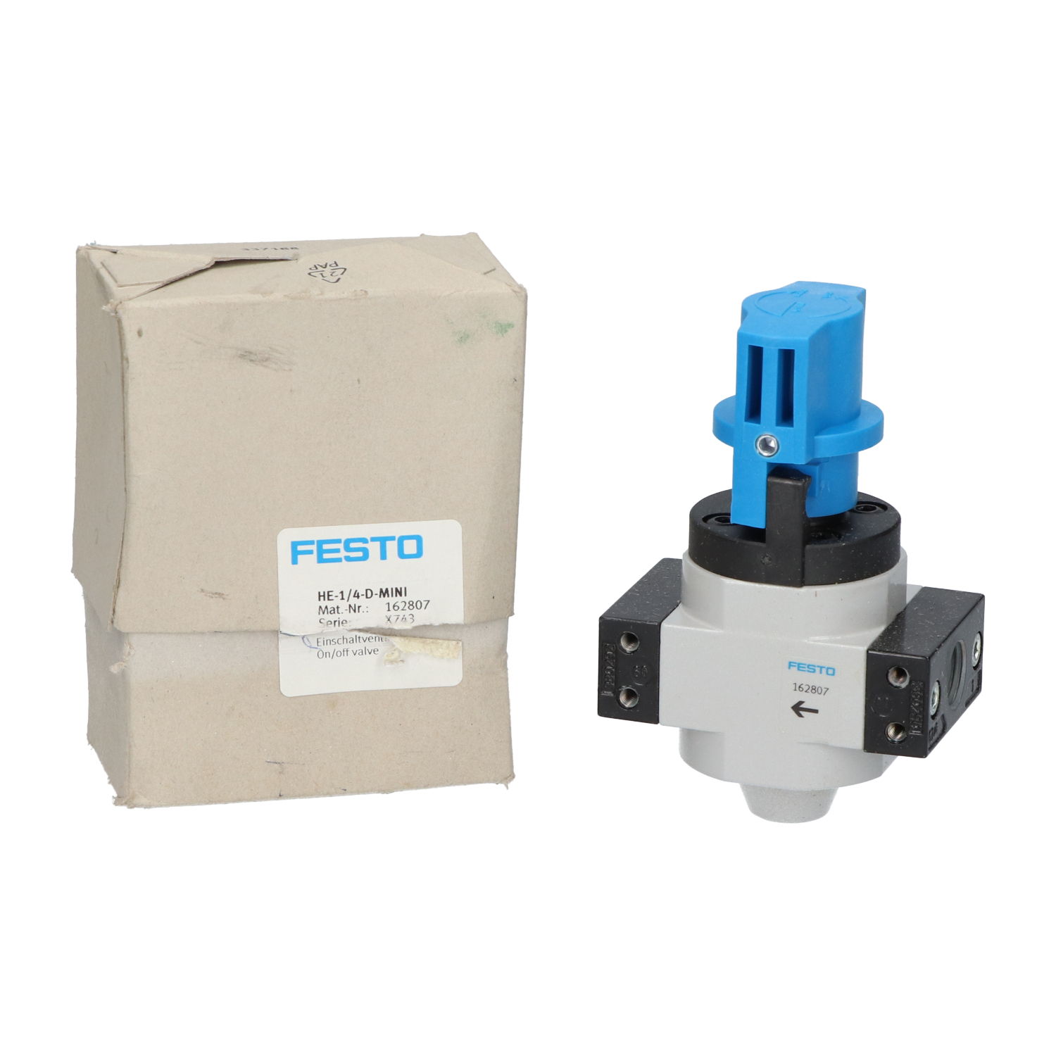 Festo HE-1/4-D-MINI Shut off valve New NFP