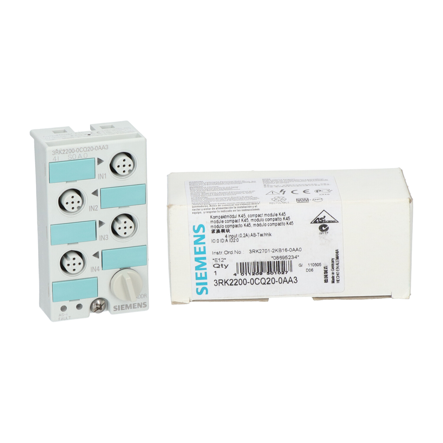 Siemens 3RK2200-0CQ20-0AA3 Compact Module Kompaktmodul New NFP