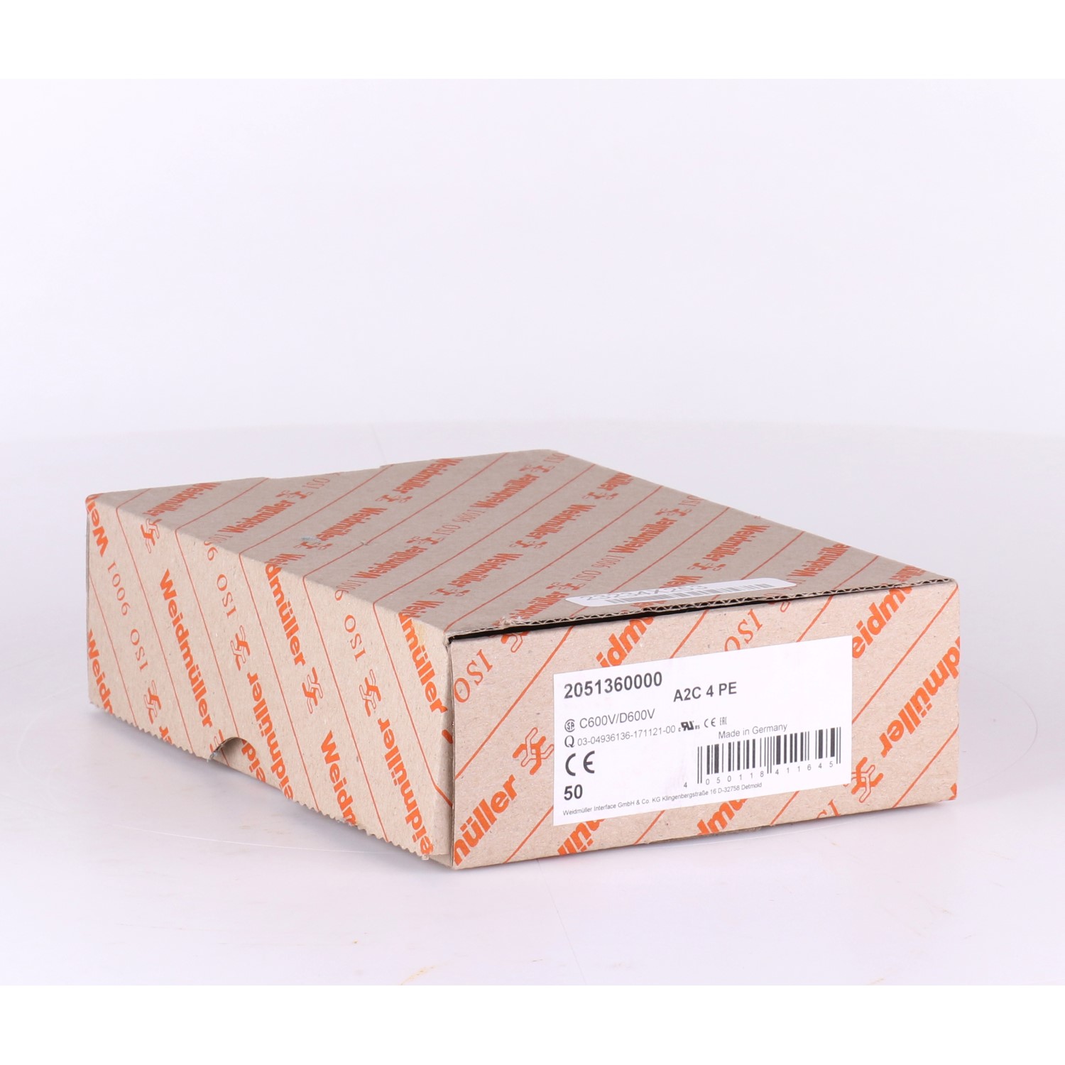 Weidmuller 2051360000 A2C 4 Pe (50pcs) New NFP