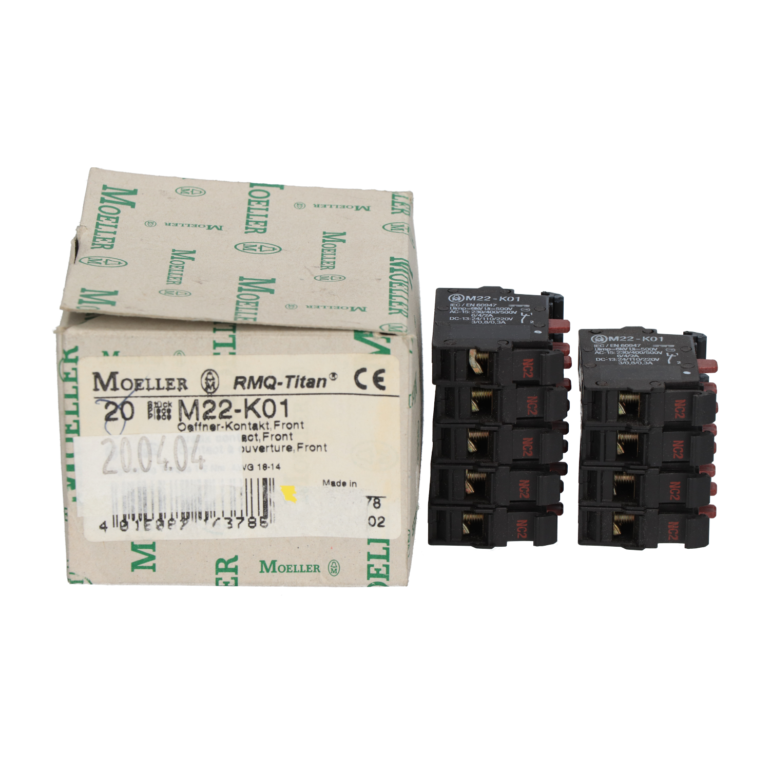 Klockner Moeller M22-K01 (9pcs) New NFP