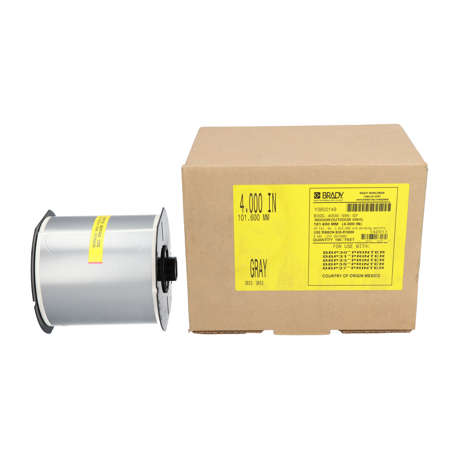 Brady B30C-4000-595-GY | Maxodeals