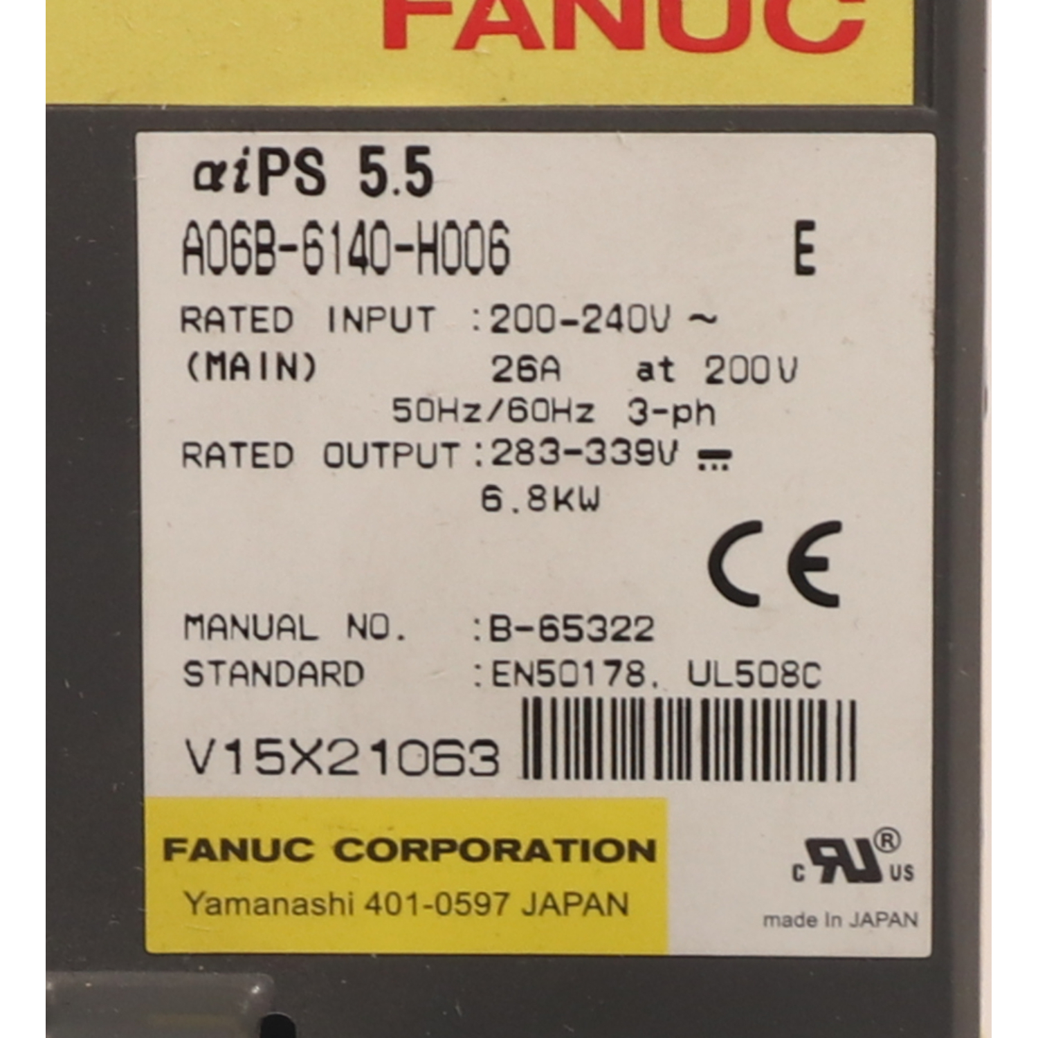 Fanuc A06B-6140-H006 | Maxodeals