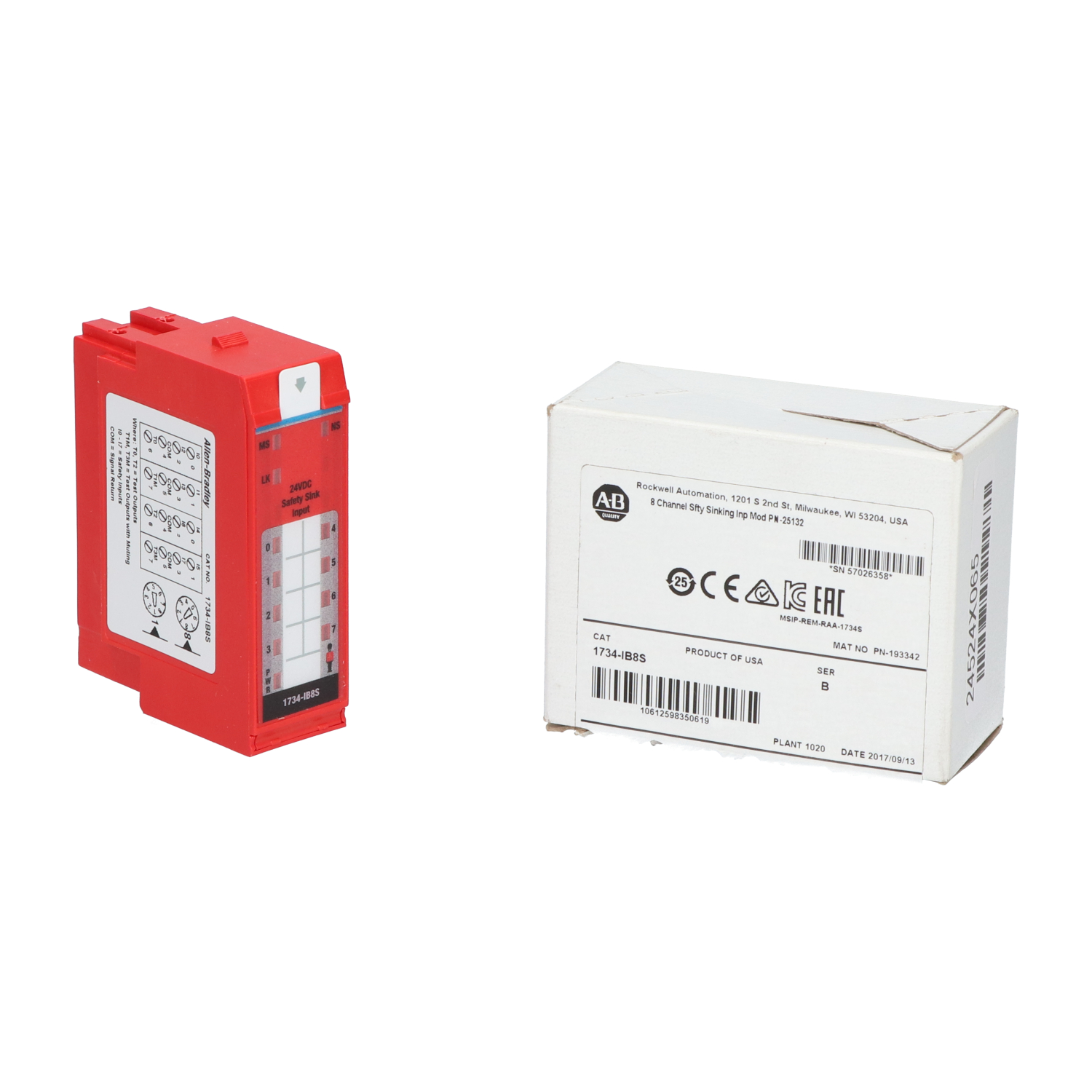 Allen-Bradley 1734-IB8S POINT Guard I/O Input Module ser B New NFP