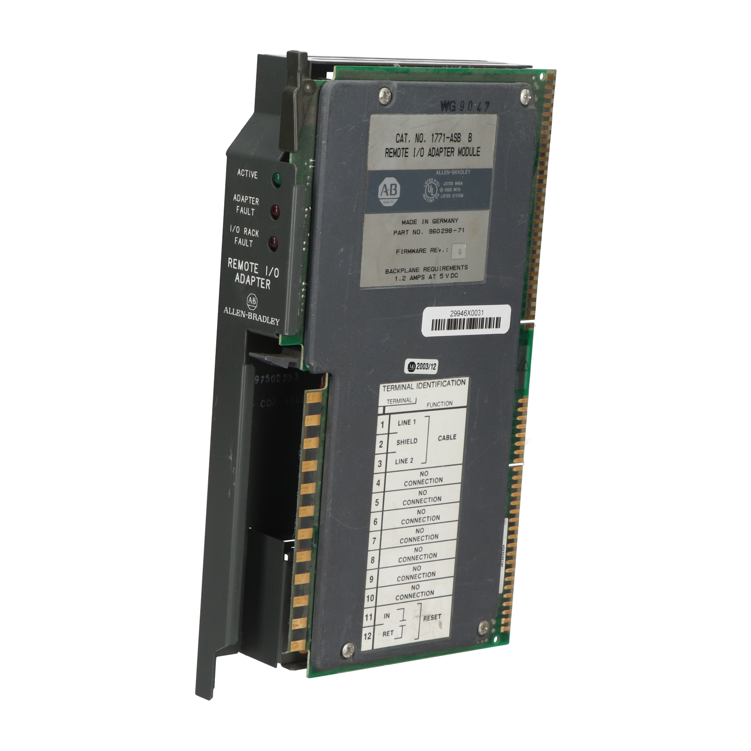 Allen Bradley 1771-ASB | Maxodeals