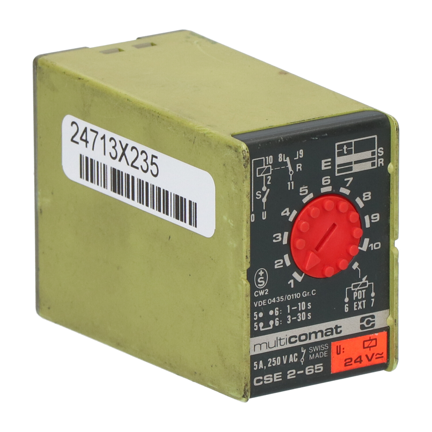 Multicomat CSE2-65 Timer Relay Zeitrelais Used UMP