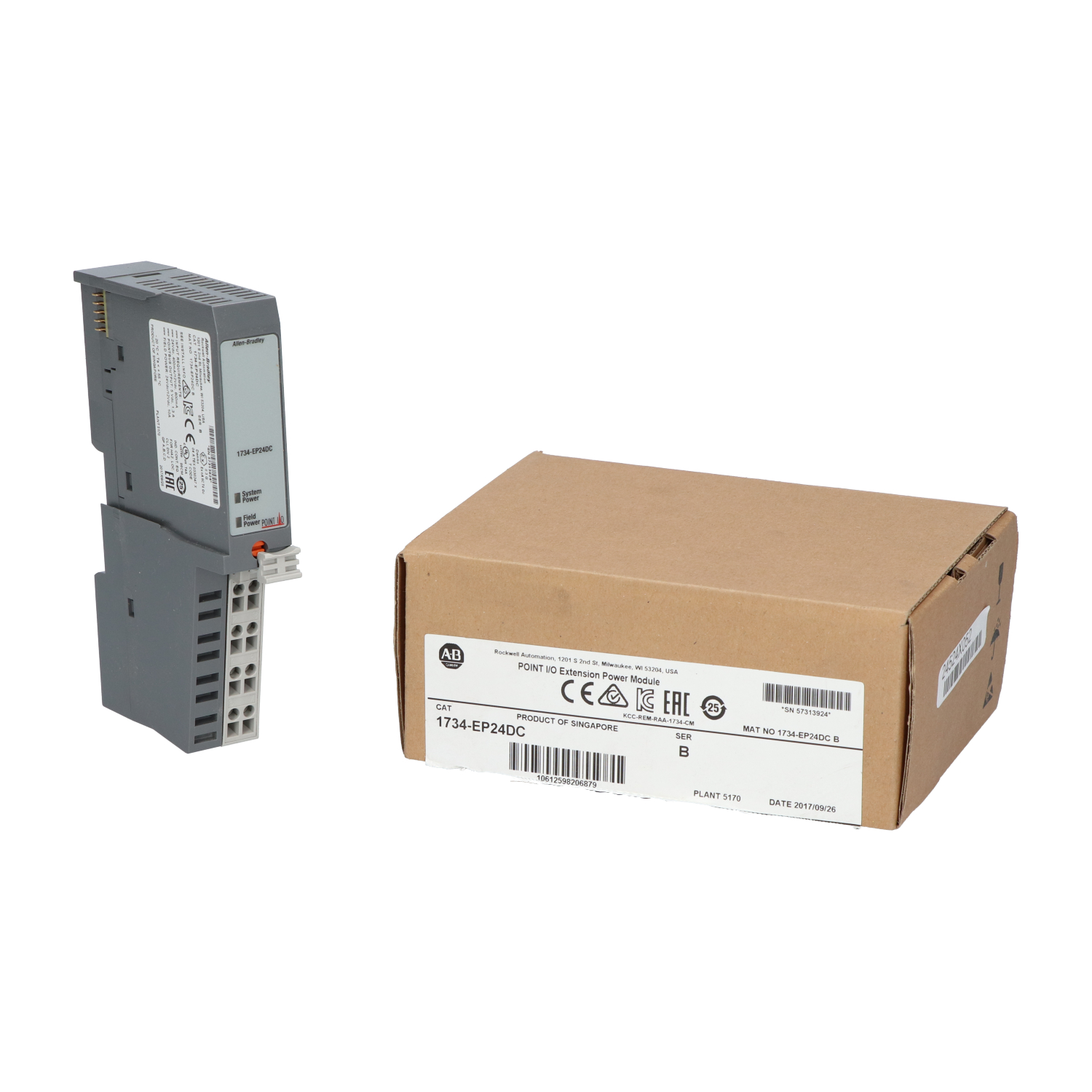 Allen-Bradley 1734-EP24DC Point I/O extension power module ser B New NFP