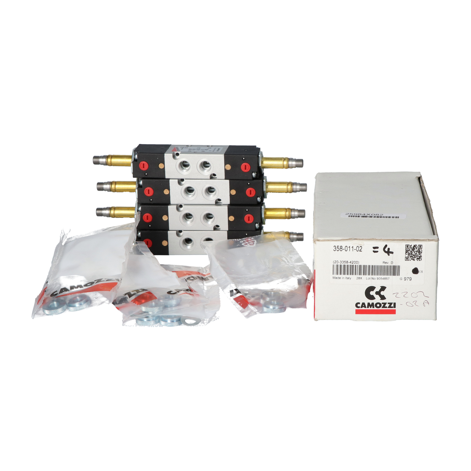 Camozzi 358-011-02 magnetventil solenoid valve New NFP (4pieces)