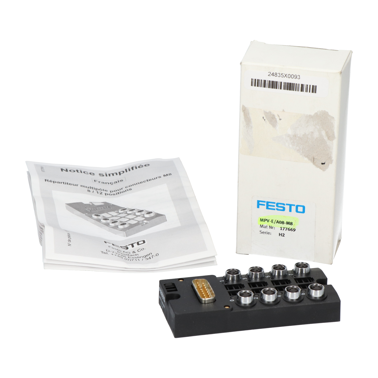 Festo MPV-E/A08-M8 Multipole Distributor Multipolverteiler New NFP
