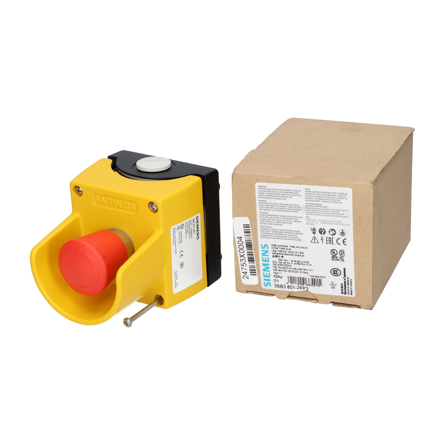 Siemens 3SB3801-2EF3 Emergency Stop New NFP