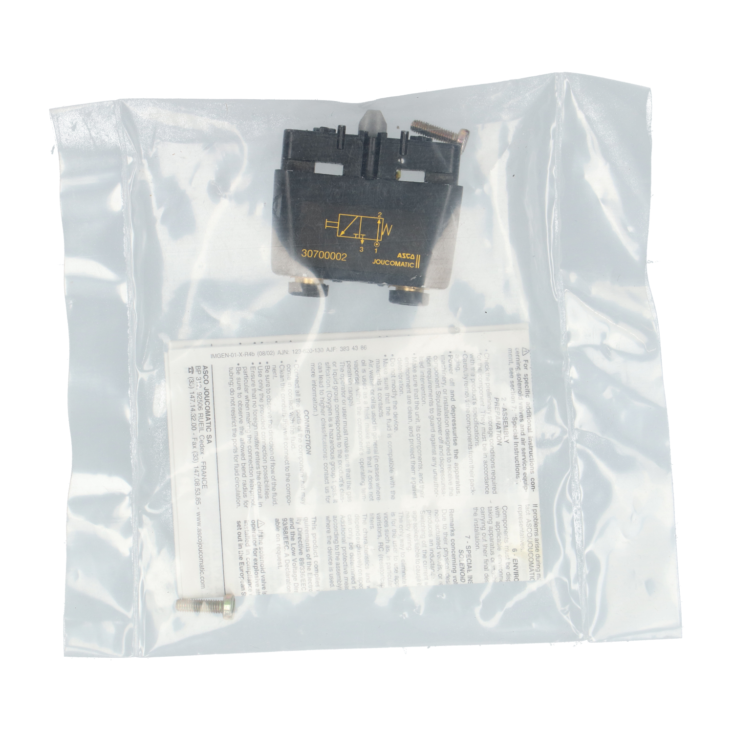 Asco Joucomatic 30700002 Micro Valve New NFP Sealed