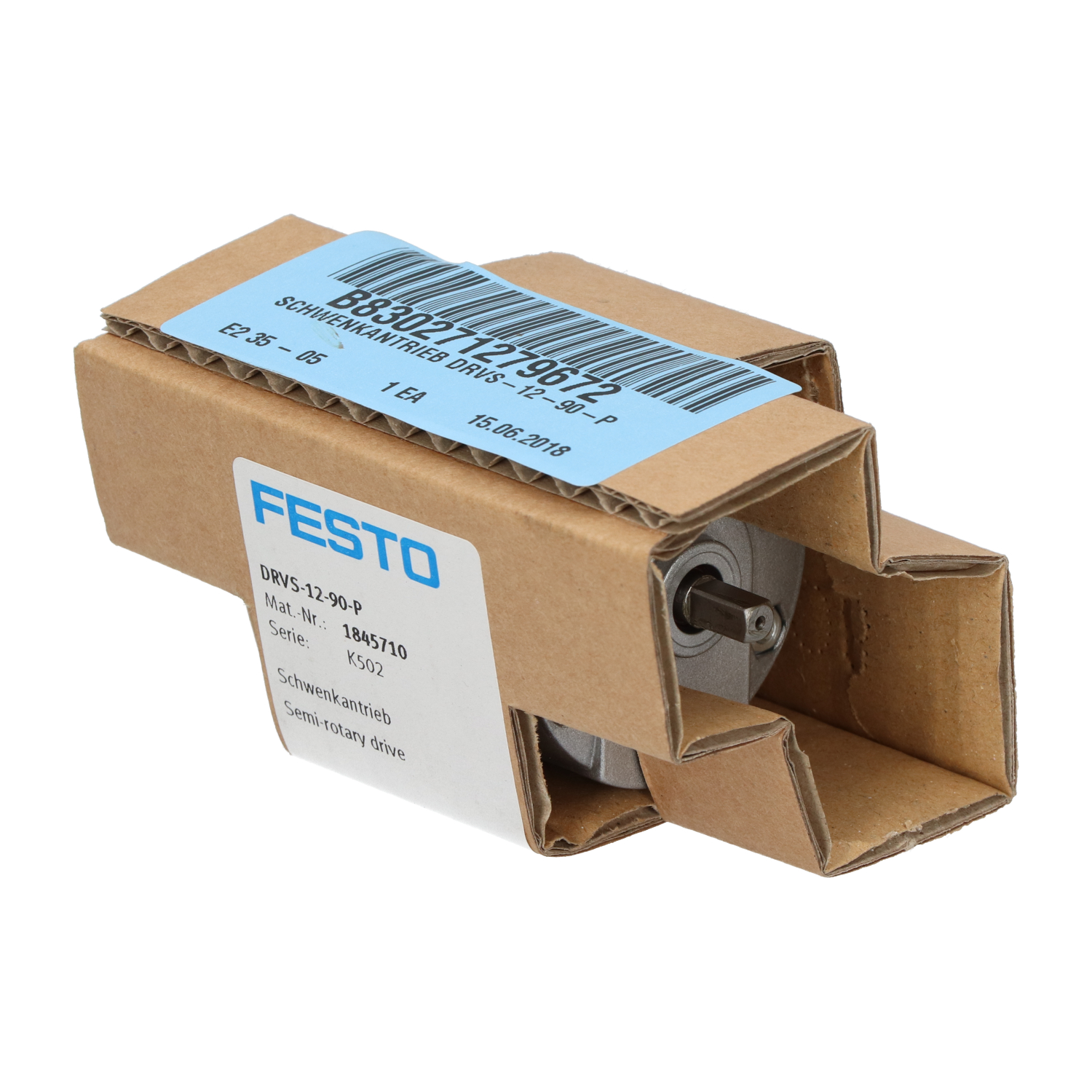 Festo DRVS-12-90-P / 1845710 Semi rotary drive K502 New NFP Sealed