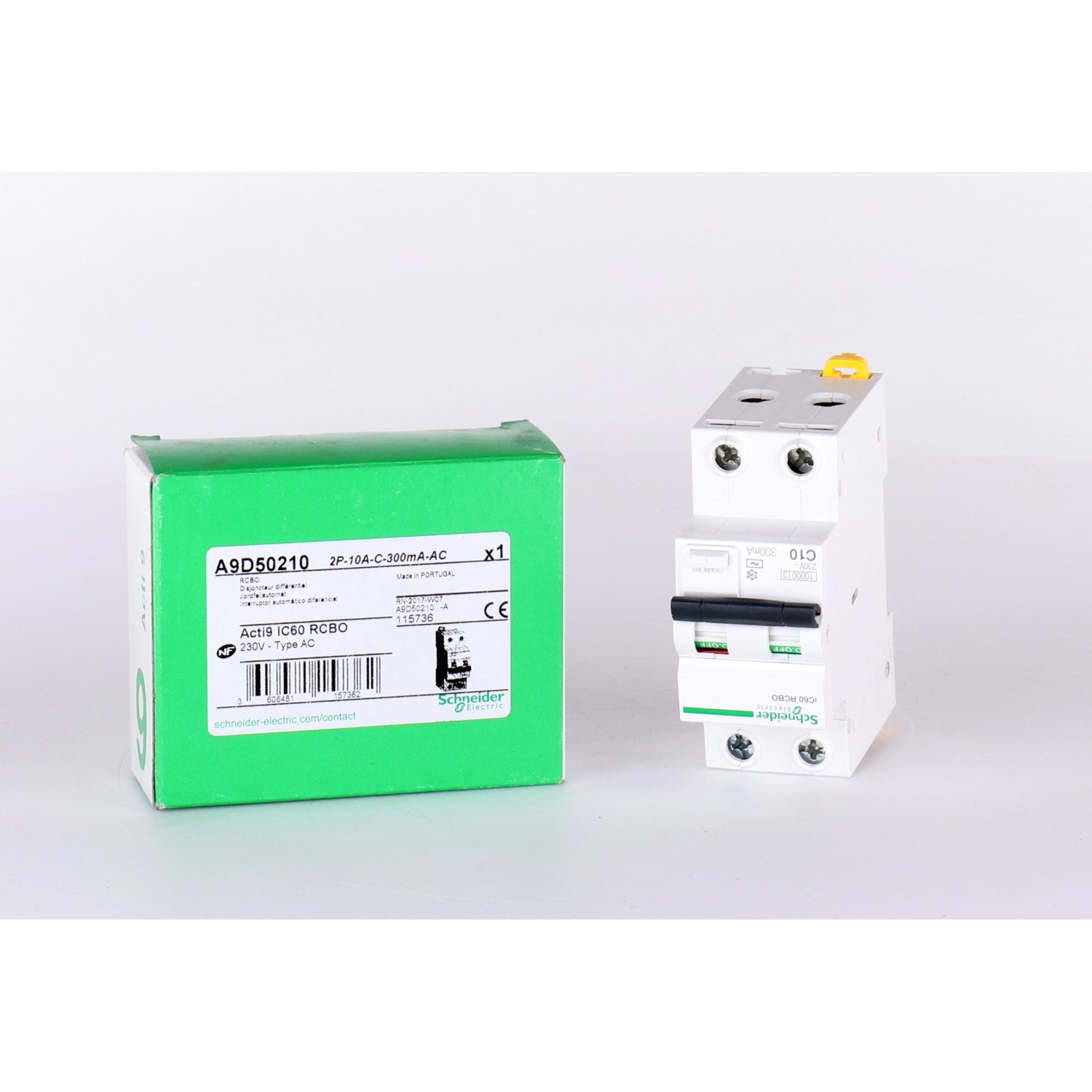 Schneider Electric A9D50210 Ic60H Rcbo 2P 10A 300Ma C 10000A Ac New NFP