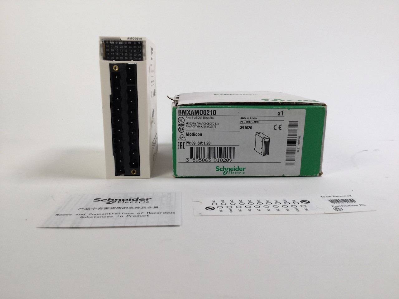 Schneider Electric BMXAMO0210 Modicon X80 Isolated analog output module ...