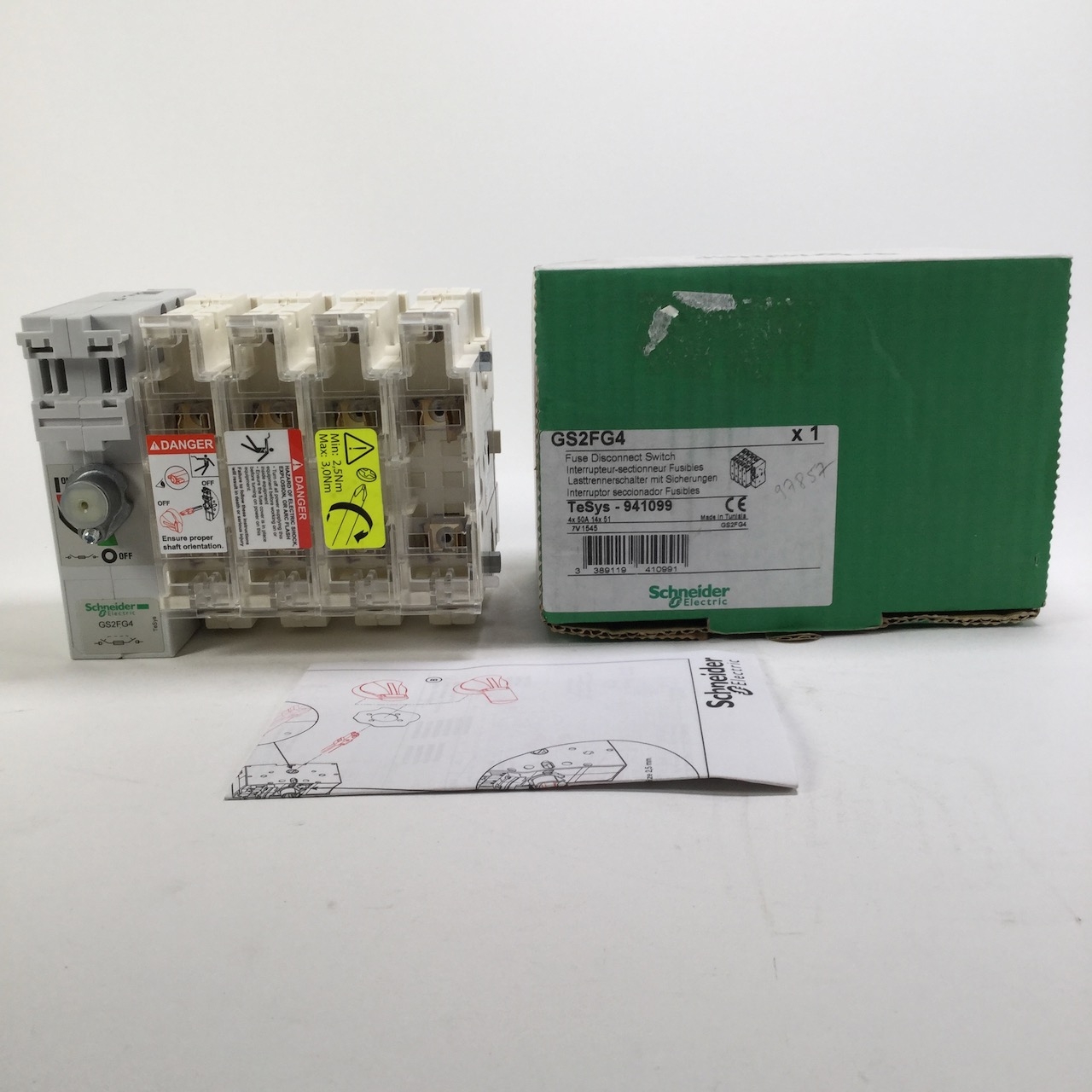 Schneider Electric GS2FG4 GS switch disconnector fuse GS2F New NFP