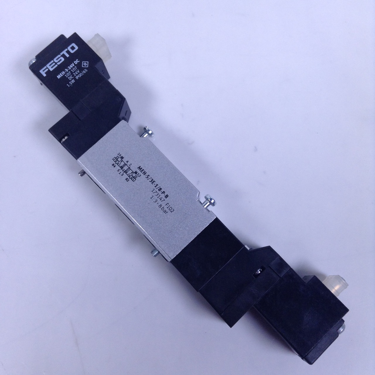 Festo MEH-5/3E-1/8-P-B Solenoid Valve MEH-3-24Vdc 8Bar F102 NFP