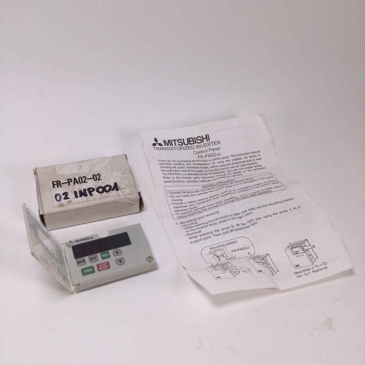 Mitsubishi FR-PA02-02 Transistorized inverter control panel New NFP
