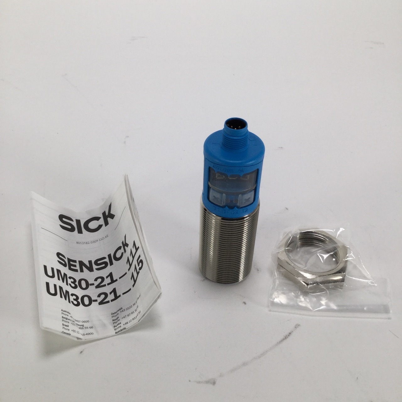 Sick UM30-212111 Ultrasonic Sensor Ultraschalsensor 65...350 mm, 600 mm ...