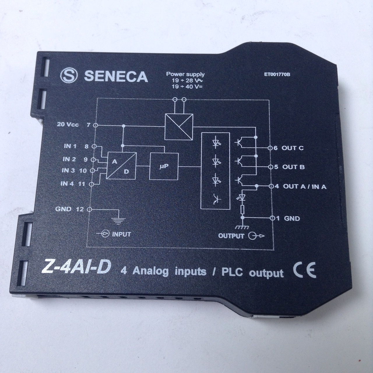 Seneca Z-4AI-D Analog module 4 analog inputs PLC output NEW NFP