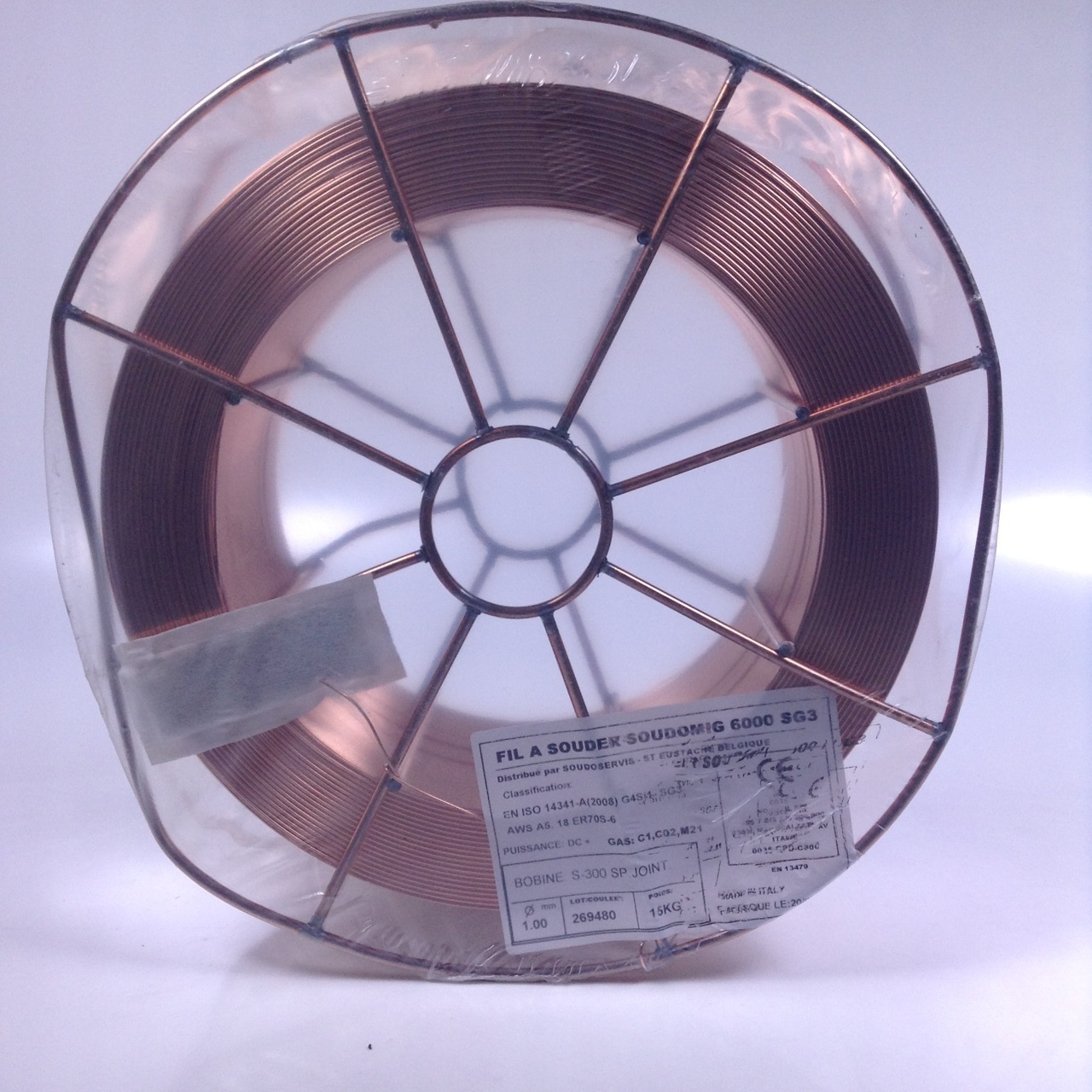 Soudoservis Welding Wire 6000 G4Si1 SG3 Soudomig 1,0 mm 15kg NFP