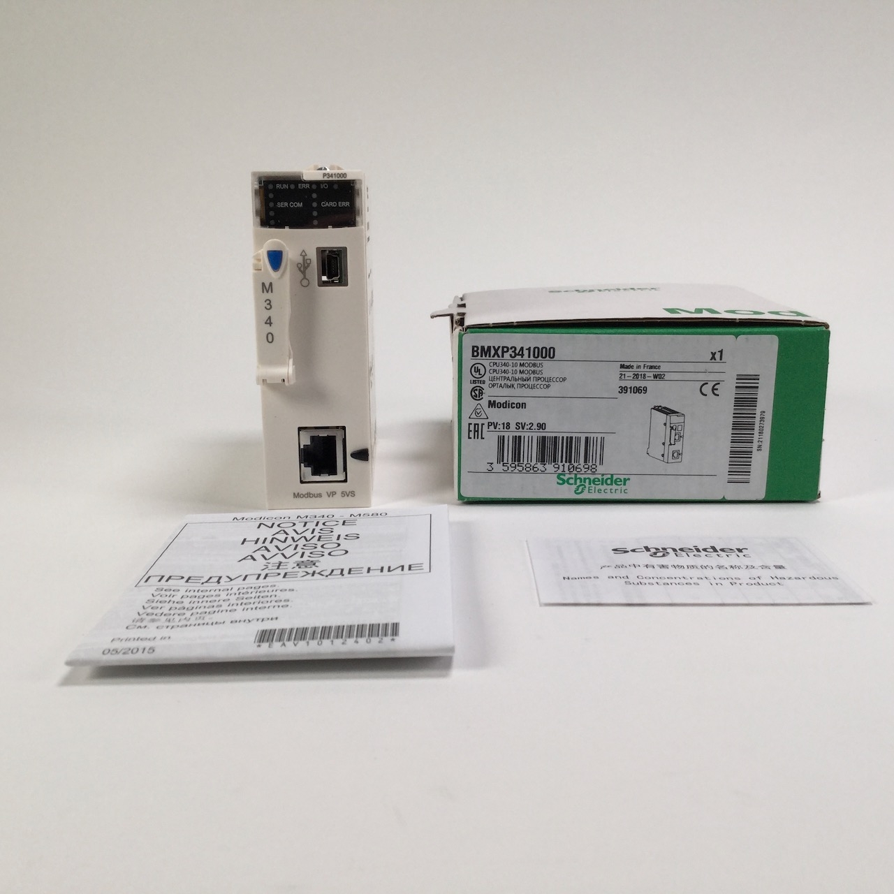 Schneider Electric BMXP341000 Modicon Processor module M340 CPU340-10 ...