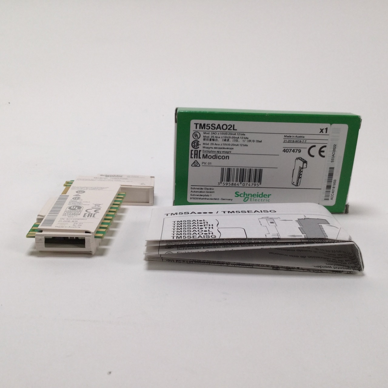 Schneider Electric TM5SAO2L Modicon TM5 Analog output module New NFP