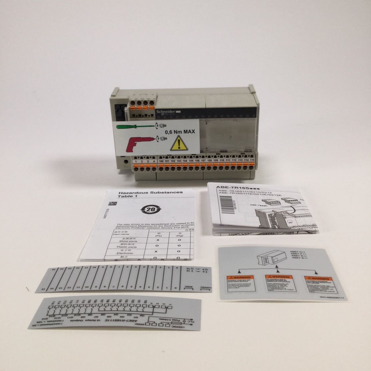 Schneider Electric ABE7 R16S111E Relay base Sub-base Advantys Telefast ...