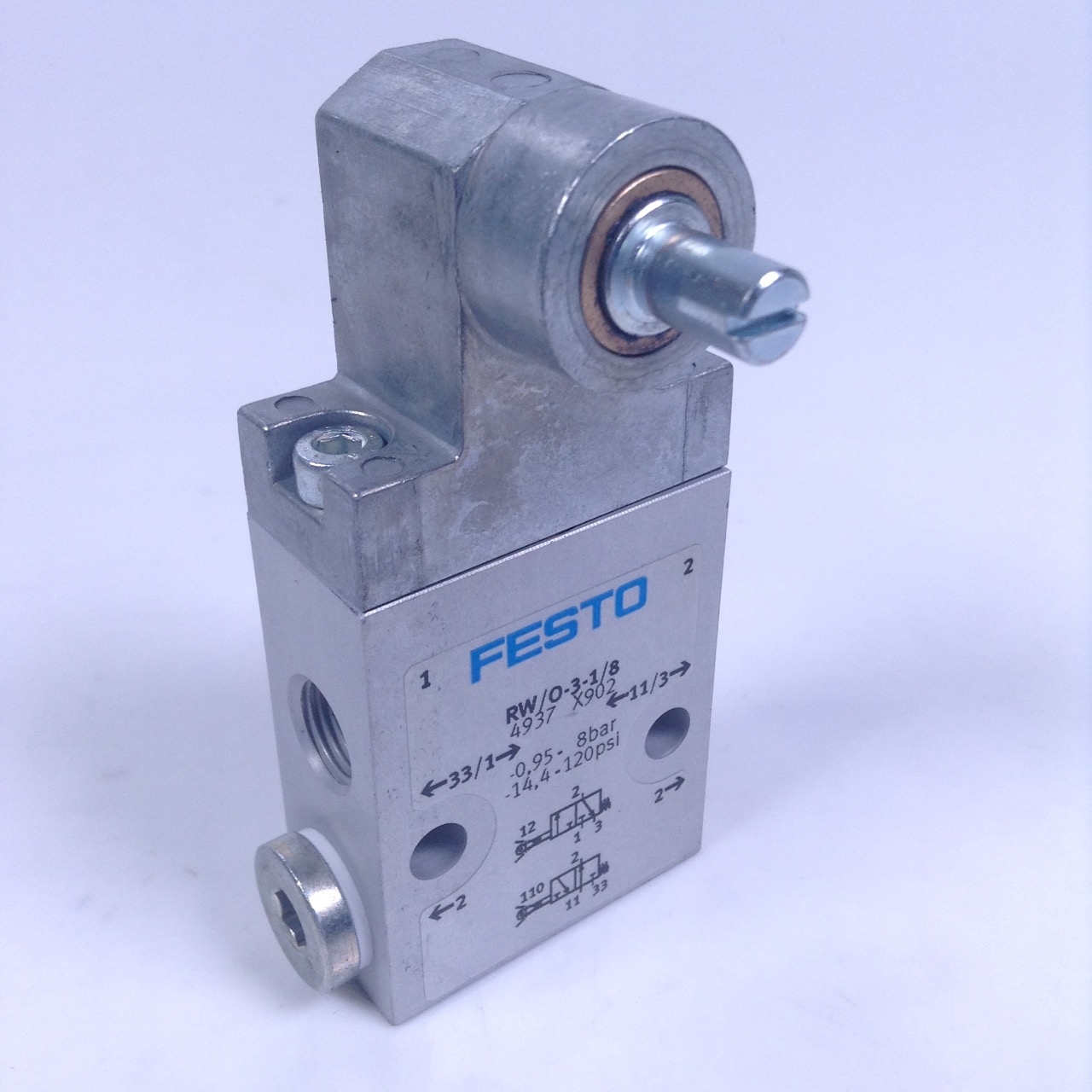 Festo RW/O-3-1/8 Schwenkhebelventil swing valve 4937 X902 NEW NMP