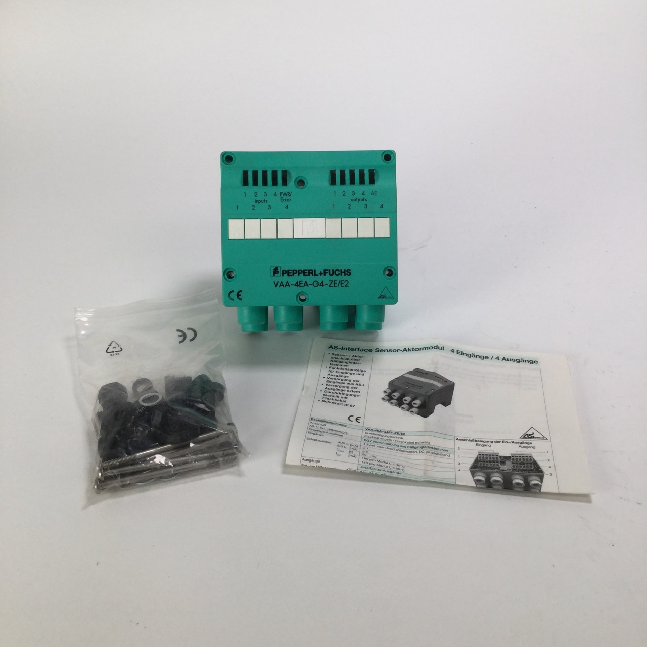 Pepperl+Fuchs VAA-4EA-G4-ZE/E2 AS interface sensor aktormodul New NFP