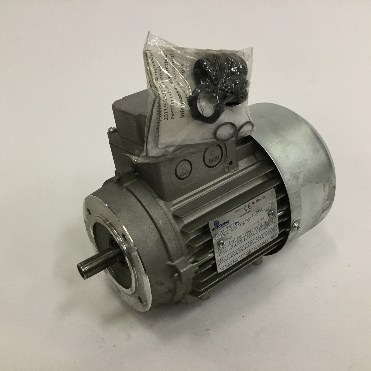 Motovario TS71B4 B14 3~ Motor 4P 0,37kW 230/400V 1500rpm Used UMP